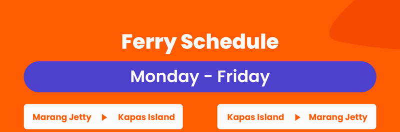 Tiket Ferry Transfer between Marang Jetty and Kapas Island Harga Promo ...