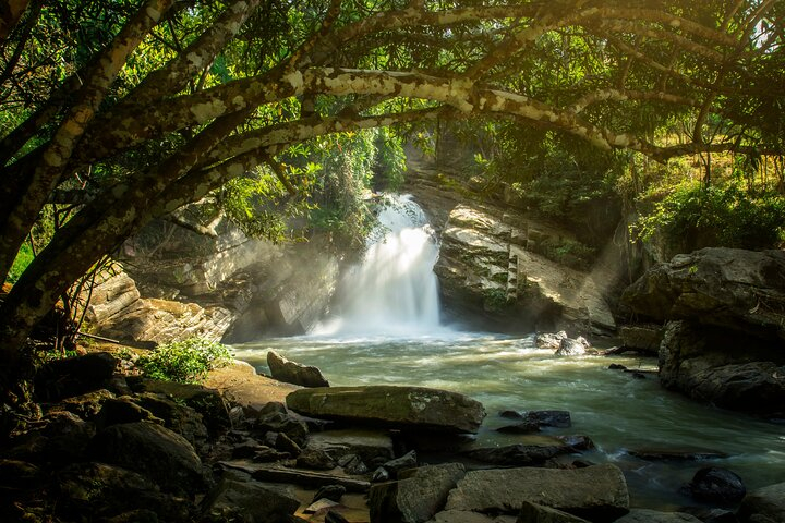Tiket Elephant Sanctuary + Waterfall + Bamboo Rafting One Day Trip ...