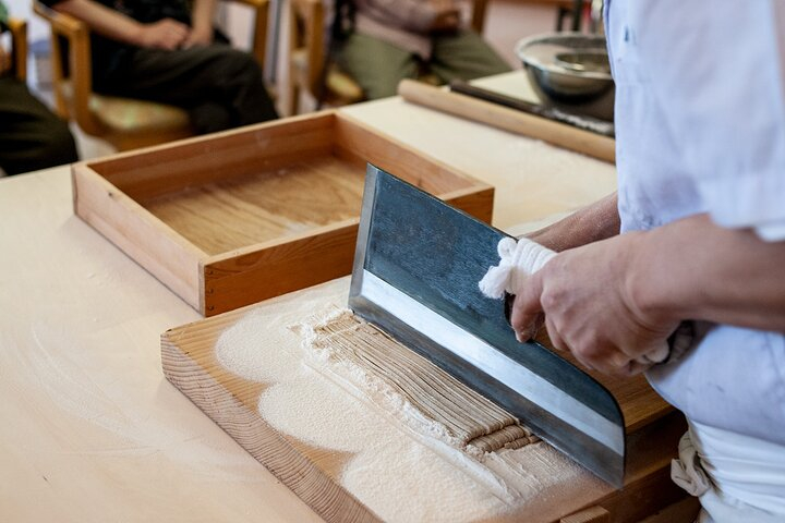 Get Ticket Experience Big soba knife Soba Making Class in Tokyo ...