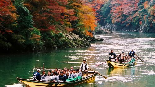 Tiket Japan Kyoto Sagano Romantic Train + Hozugawa River Boat Ride ...