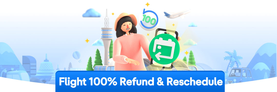 Flight 100% Refund & Reschedule