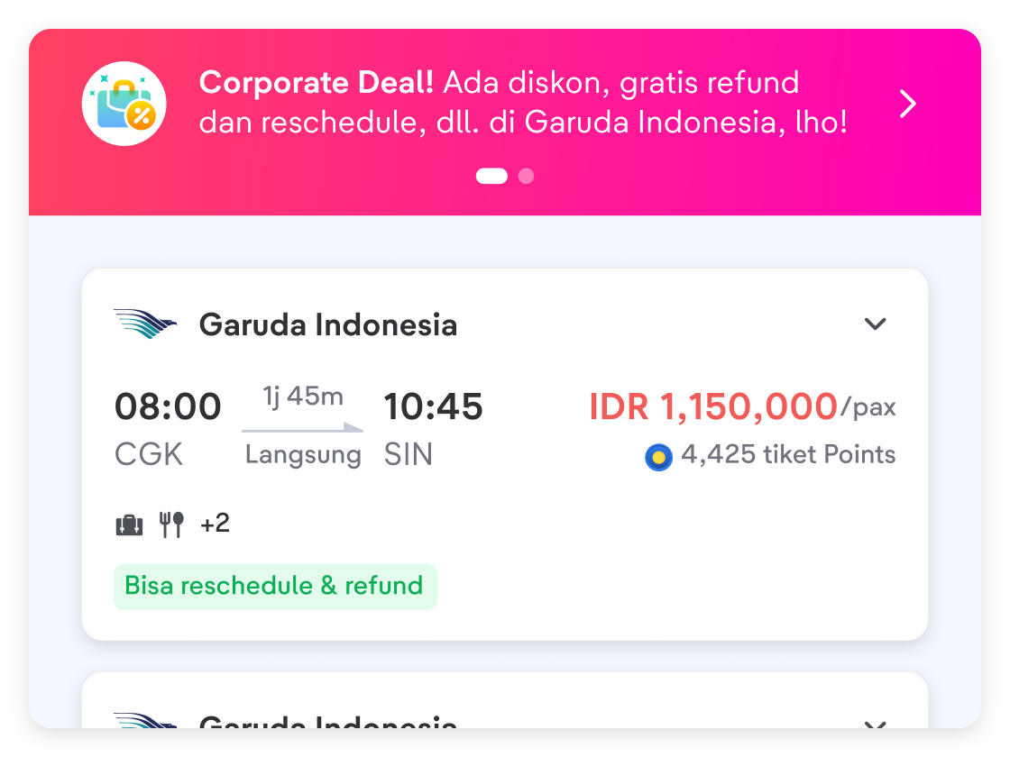 Garuda Corporate Deal | tiket.com