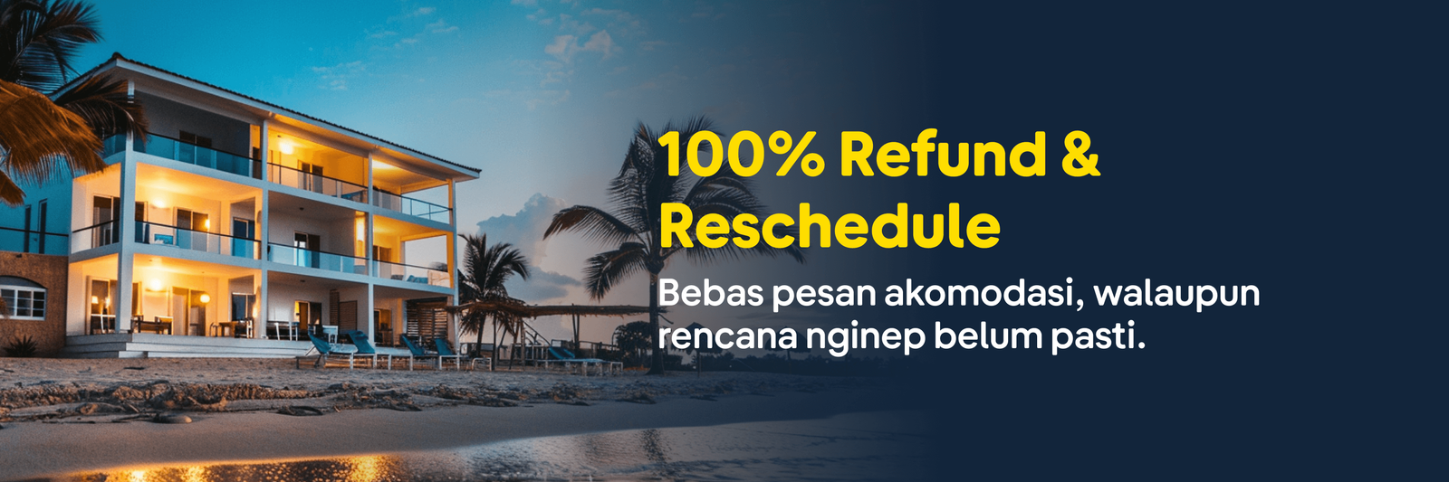 Hotel 100% Refund & Reschedule dari tiket.com