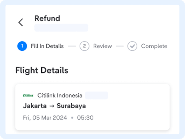 tiket 100% Refund